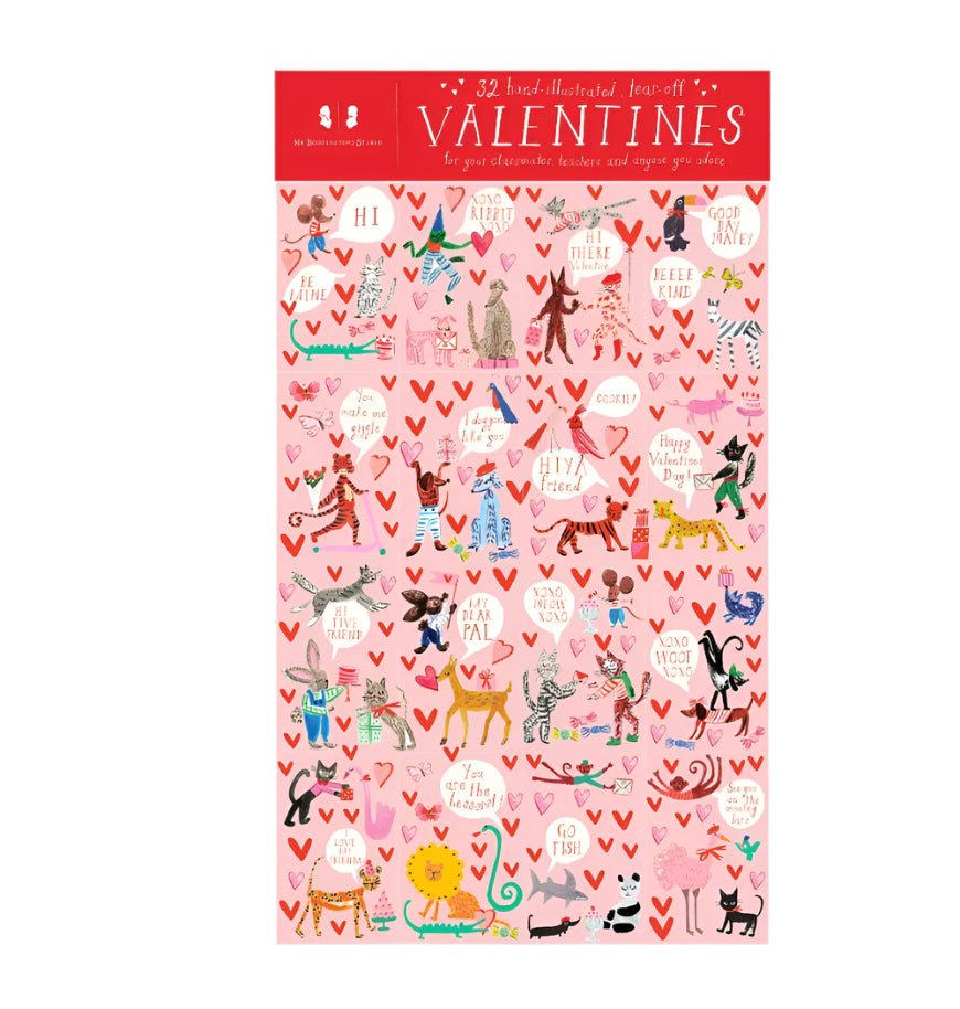 Animal Menagerie - Class Set of 32 Valentines – White's Mercantile