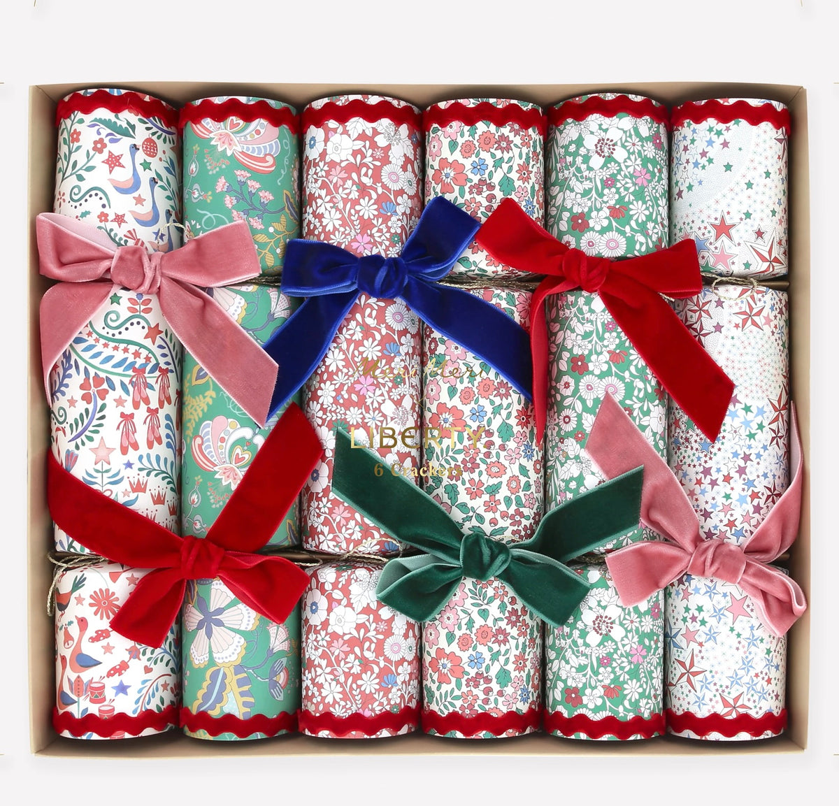 Meri Meri x Liberty Velvet Bow Crackers – White's Mercantile