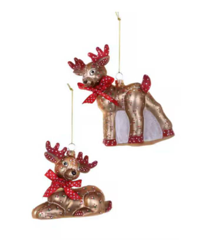 Calico Vintage Deer Orn 2/Asst – White's Mercantile